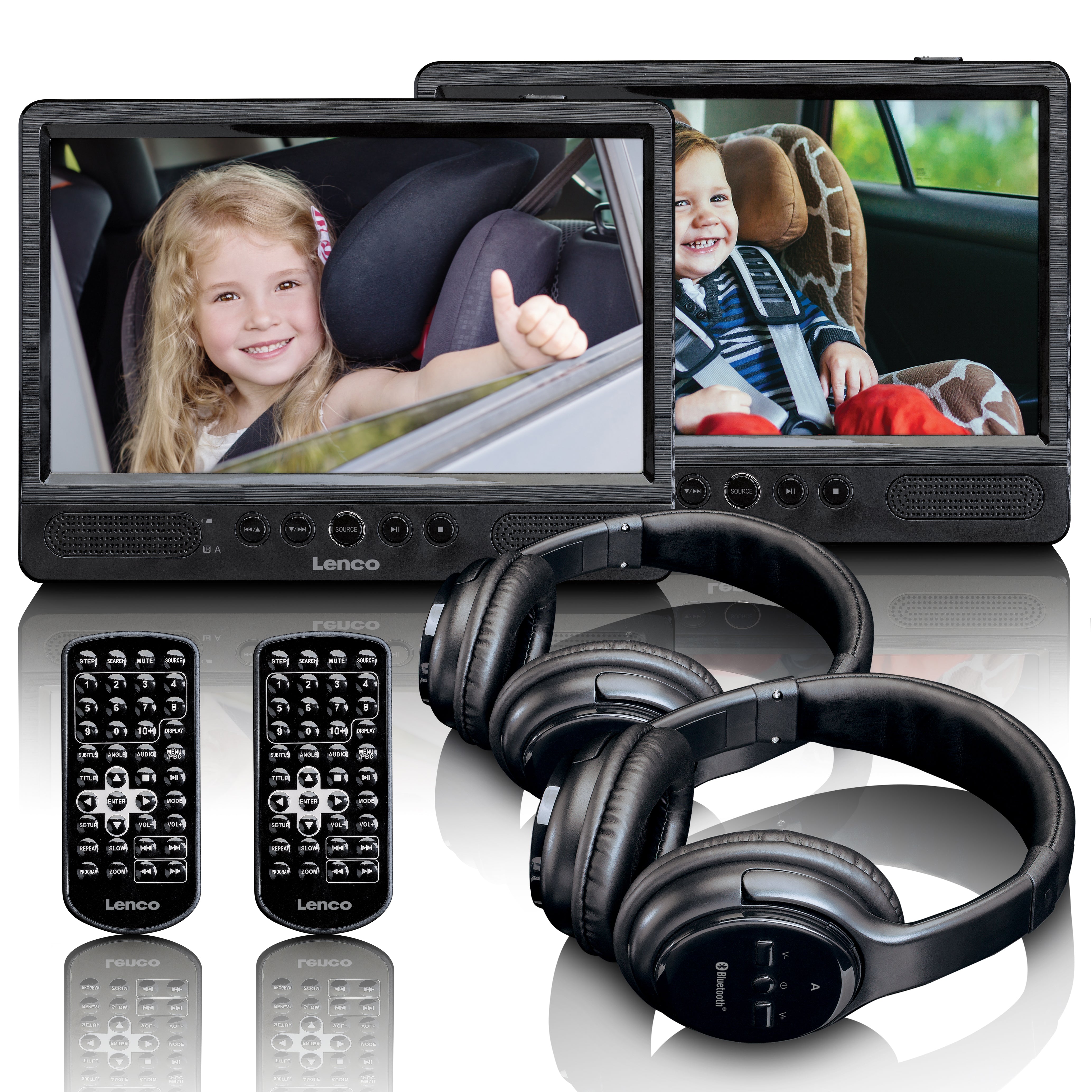 LENCO DVP-1047, Portable DVD Player - 10 inch - Bluetooth® headphone ...